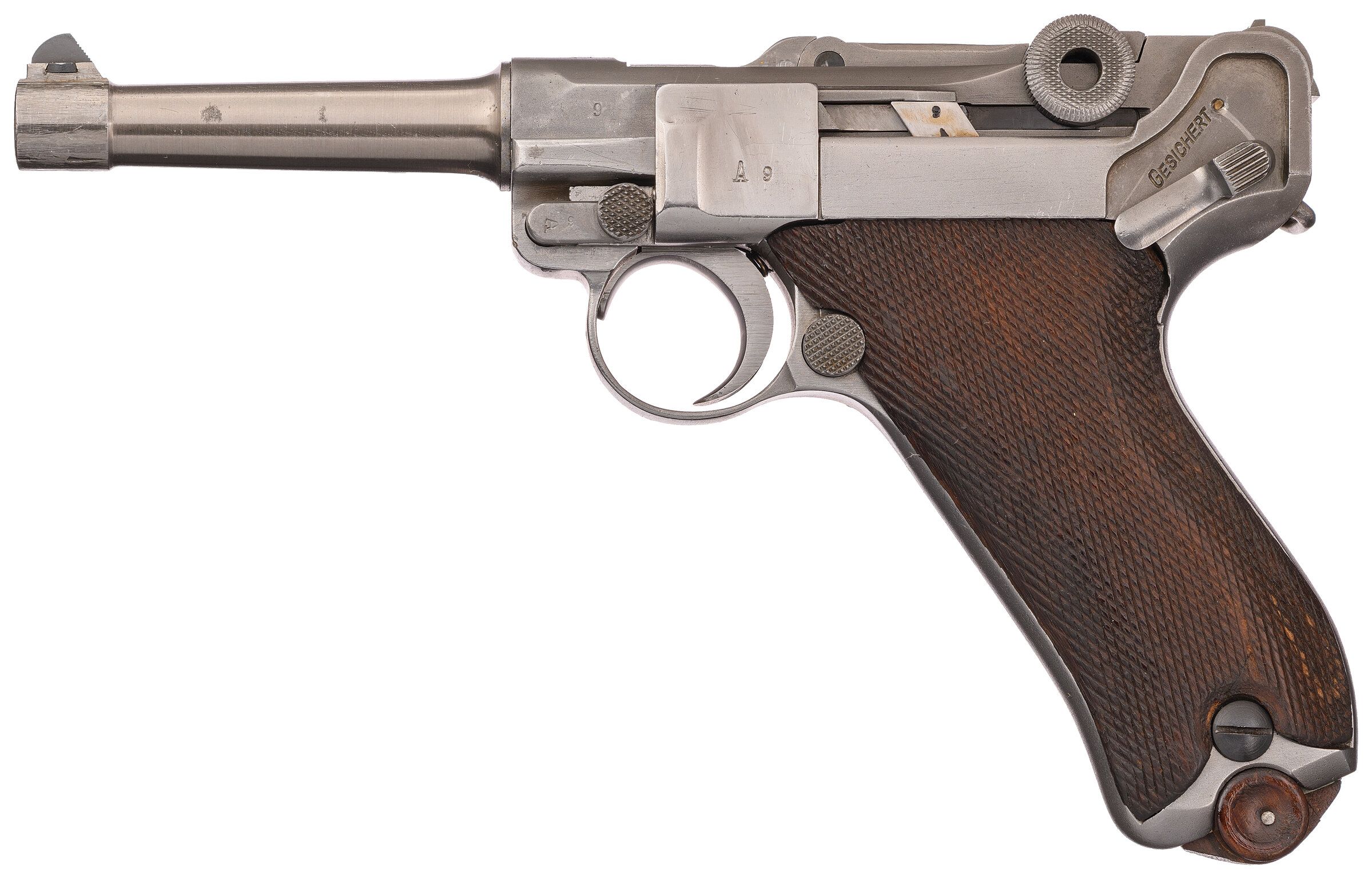 1911 Dated Erfurt Luger Semi-Automatic Pistol, Serial Number "9" | Rock ...