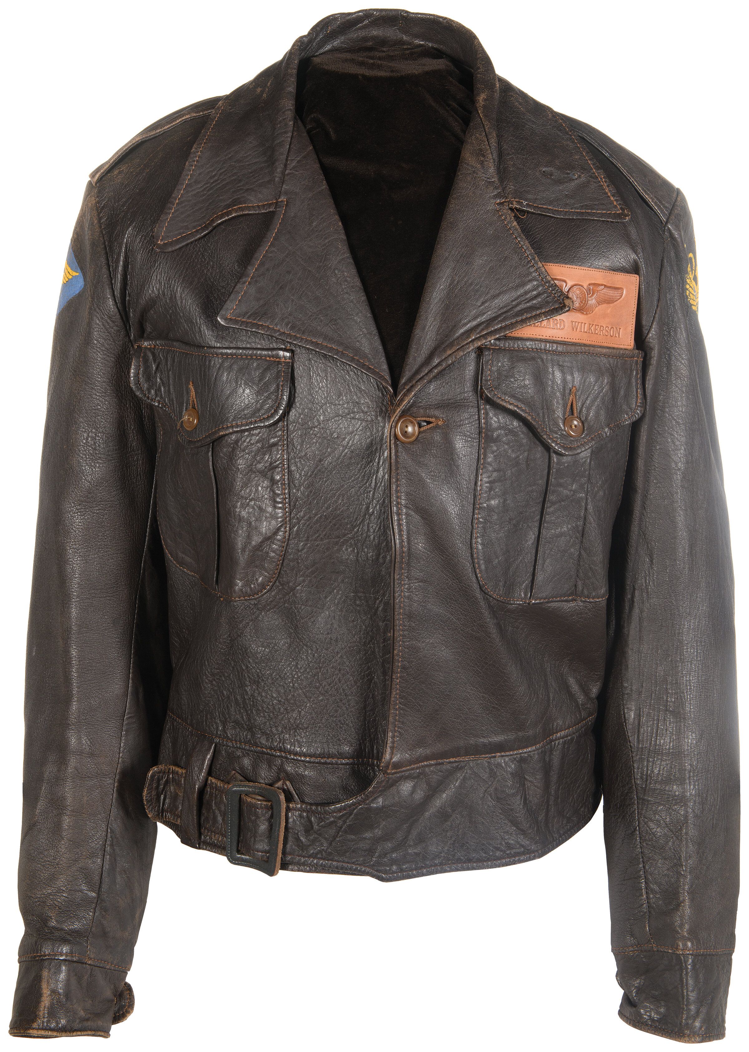 WWII USAAF 8th Air Force Veteran’s Painted Leather Jacket | Rock Island ...