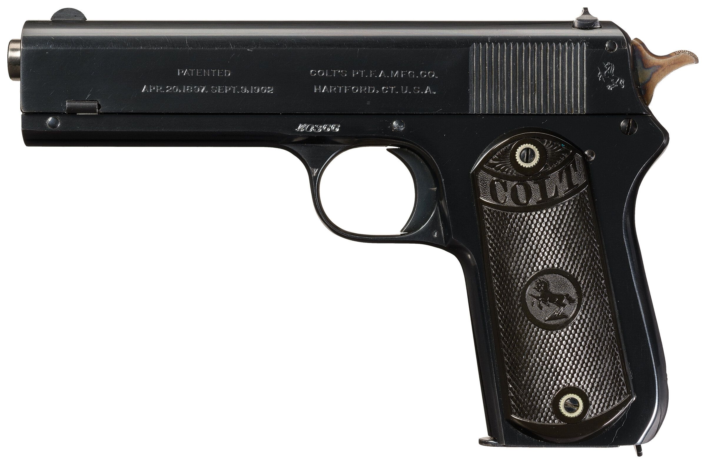 Colt Model 1903 Pocket Hammer Semi-Automatic Pistol | Rock Island Auction