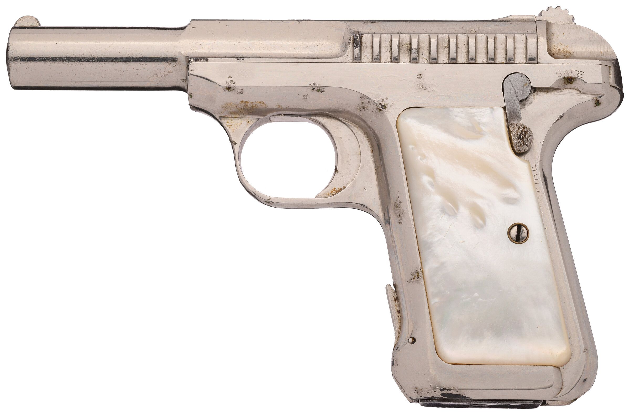 Special Order Nickel Plated Savage Model 1907 Pistol | Rock Island Auction