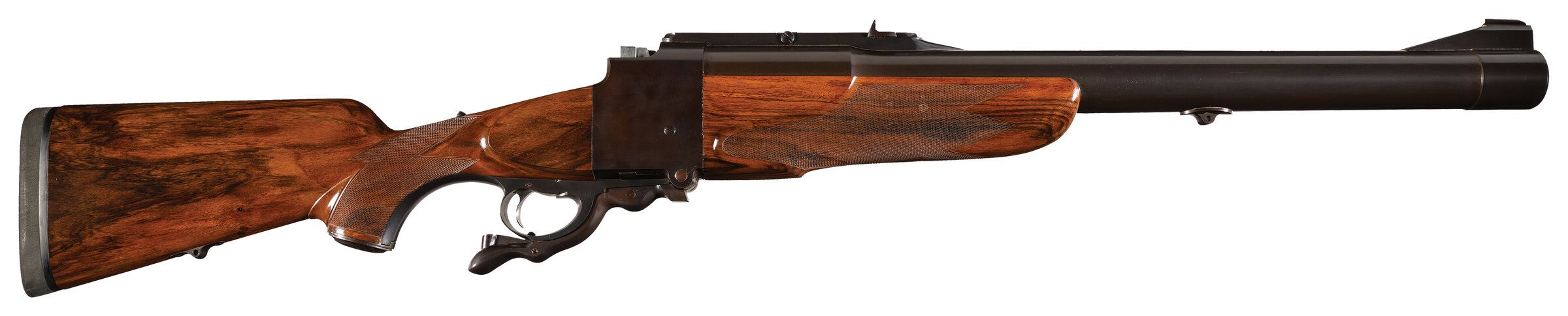 Oversized 2 Bore Falling Block Dangerous Game Rifle | Rock Island Auction