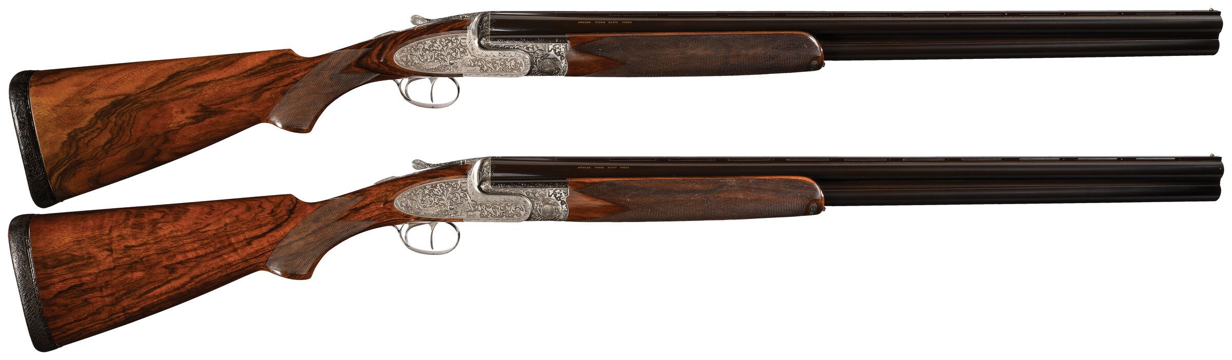 Pair of Mythical Iora Master Engraved Ivo Fabbri Shotguns | Rock Island ...