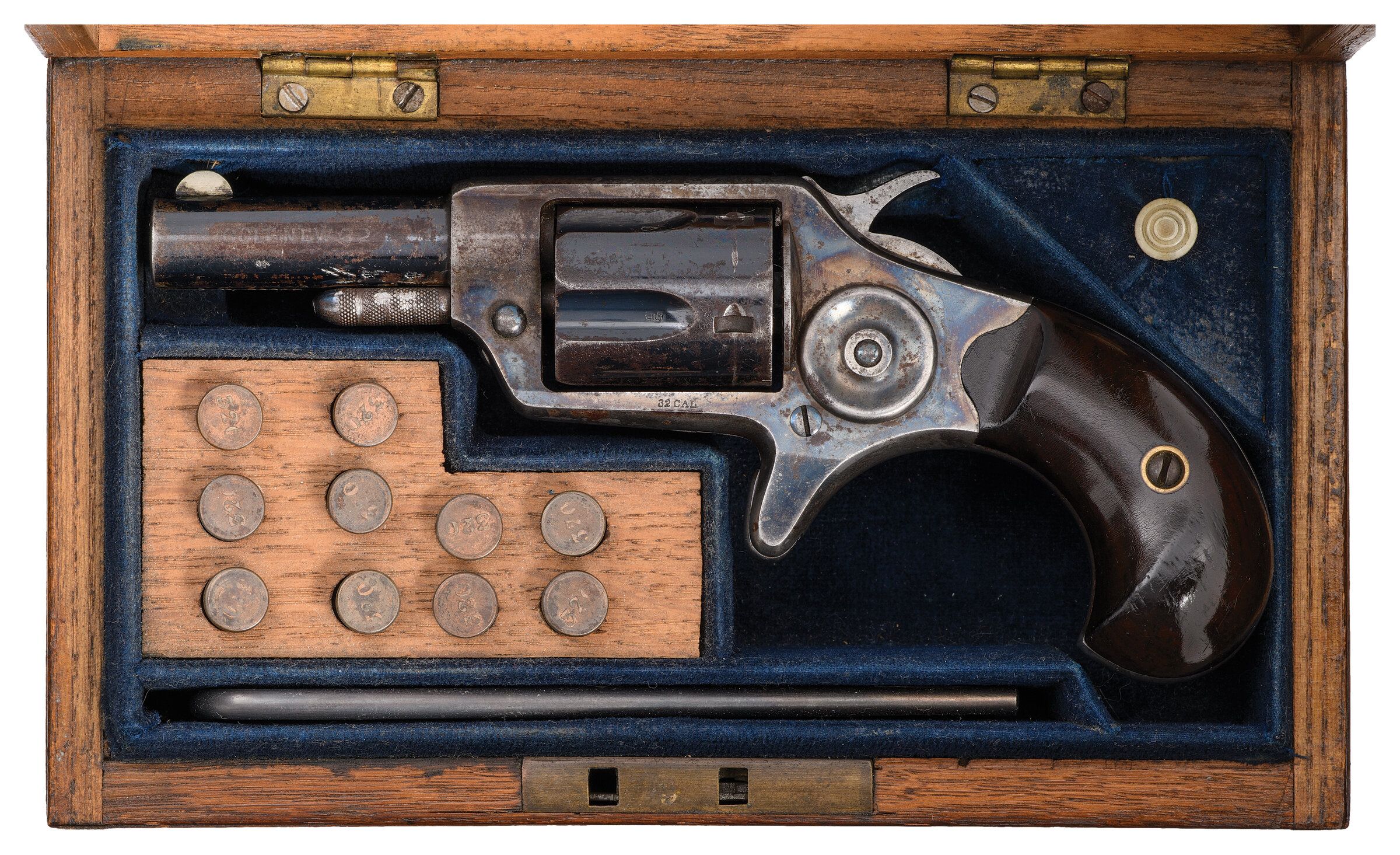 London Agency Cased Colt Etched Panel New Line .32 Revolver | Rock ...