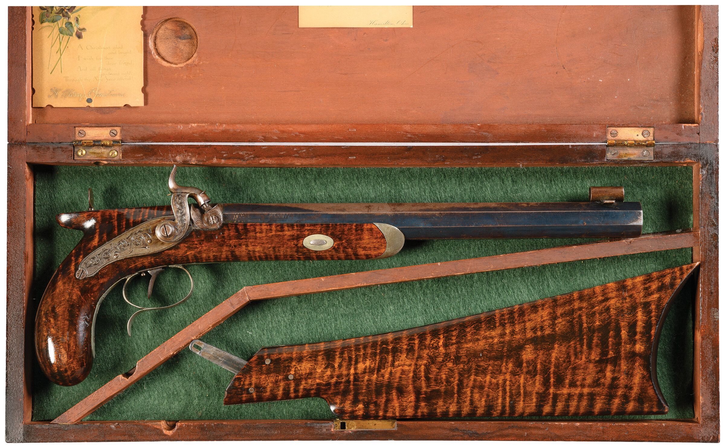 W.L. Hudson Ohio Percussion Pistol/Buggy Rifle | Rock Island Auction