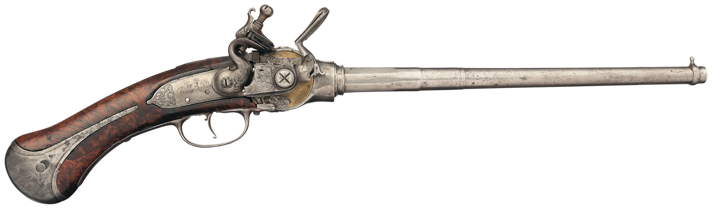 Francesco Berselli Lever Action Repeating Flintlock Pistol | Rock ...