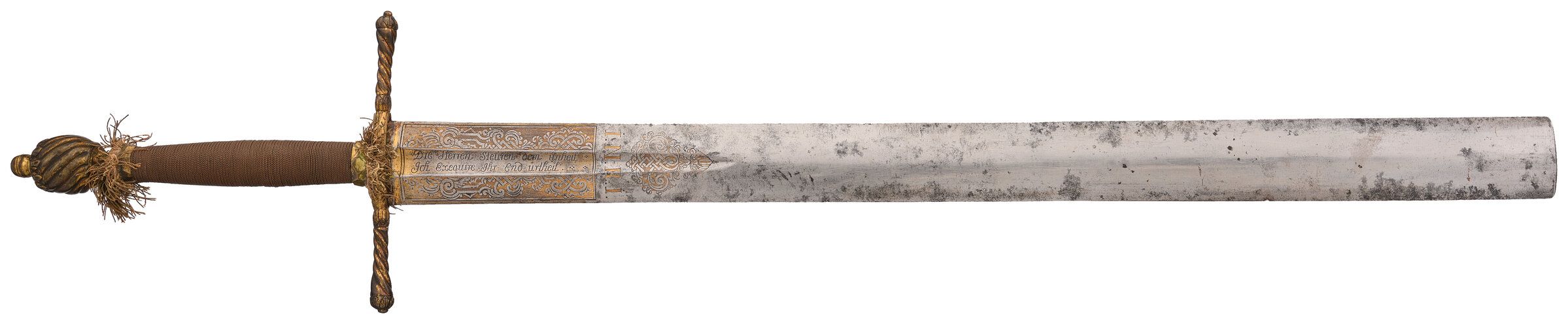 Engraved and Gilt 17th/18th Century German Executioner's Sword | Rock ...