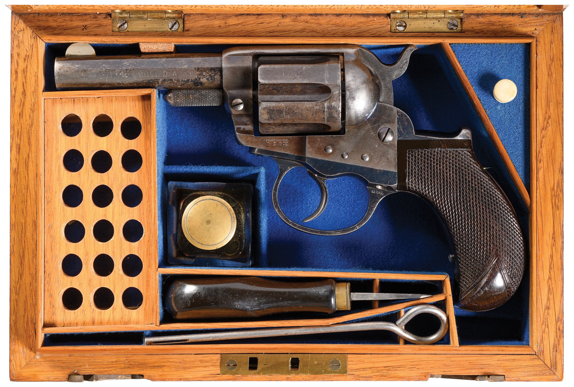 Colt Etched Panel 1877 Thunderer Revolver with Case | Rock Island Auction