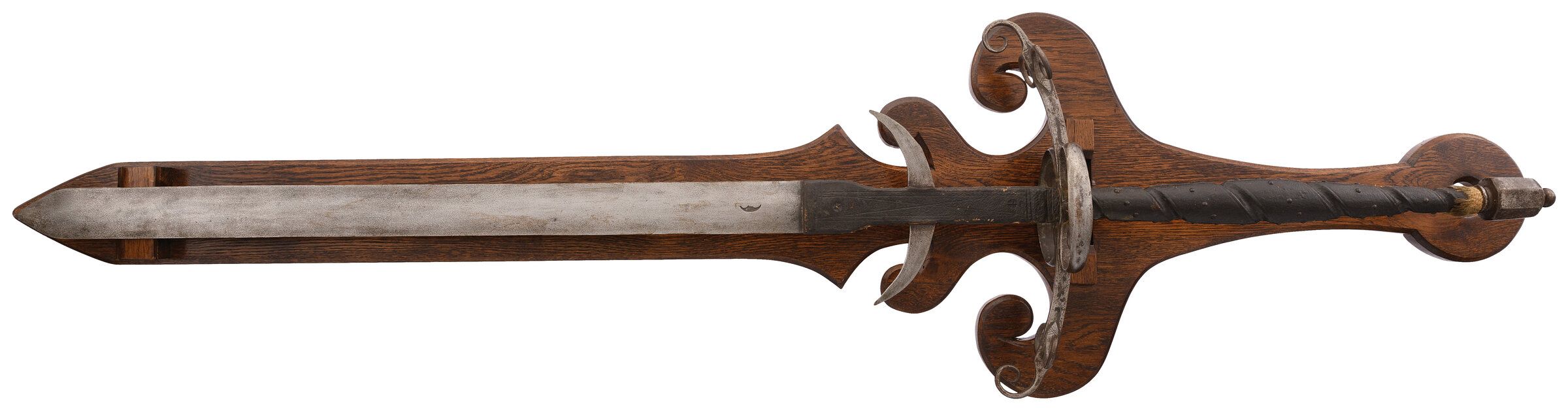 German Two-Hand Processional Sword with Display Plinth | Rock Island ...