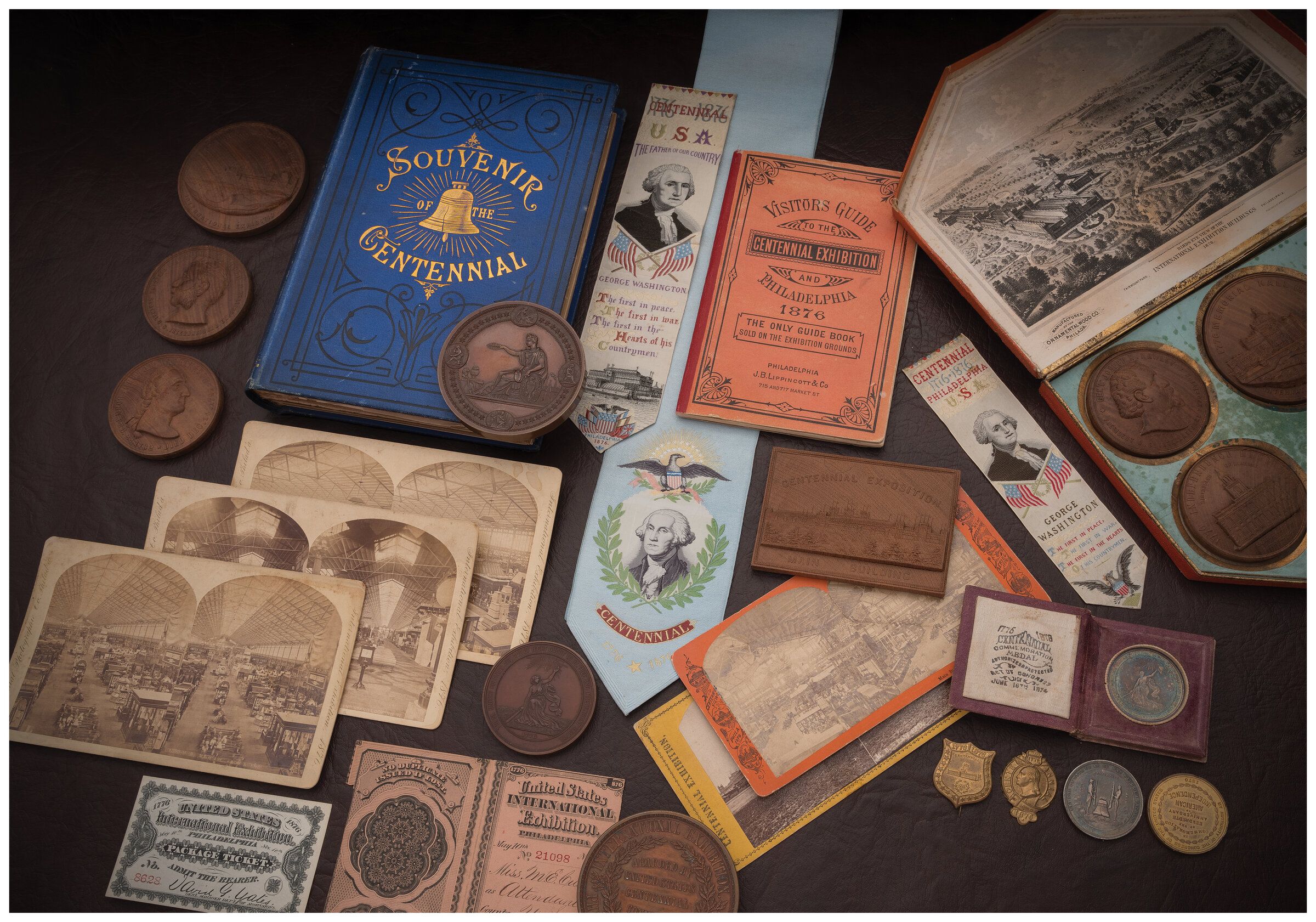 Grouping of 1876 Philadelphia Centennial Exhibition Memorabilia | Rock ...