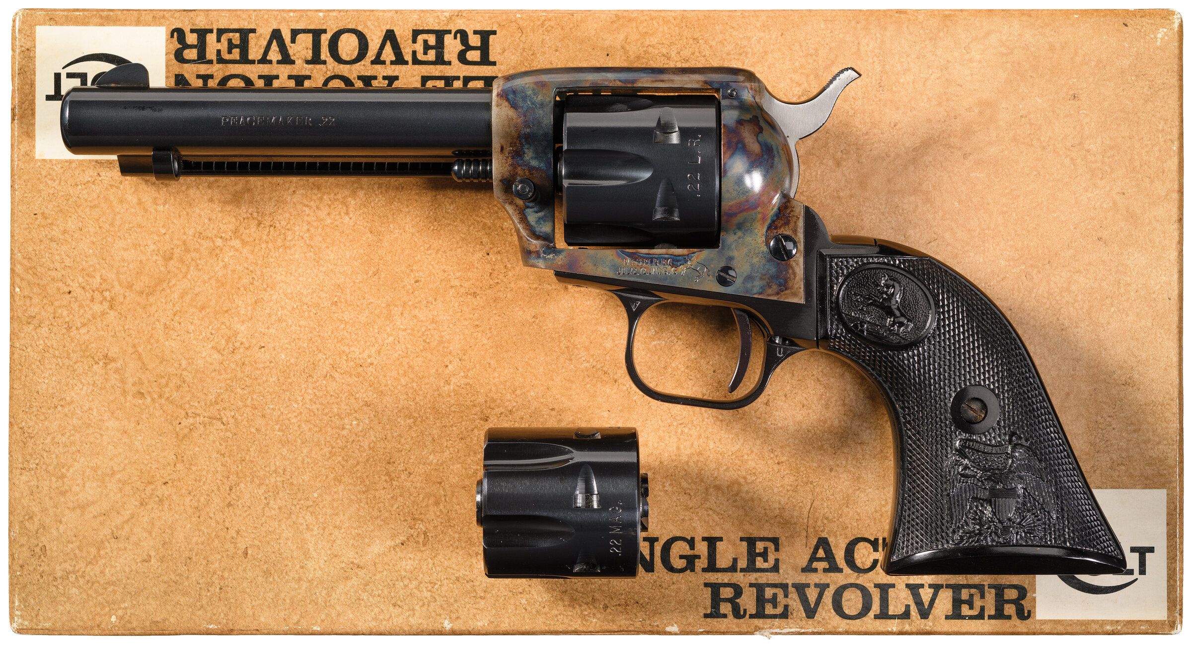 Colt Peacemaker .22 Dual Cylinder Single Action Army with Box | Rock ...