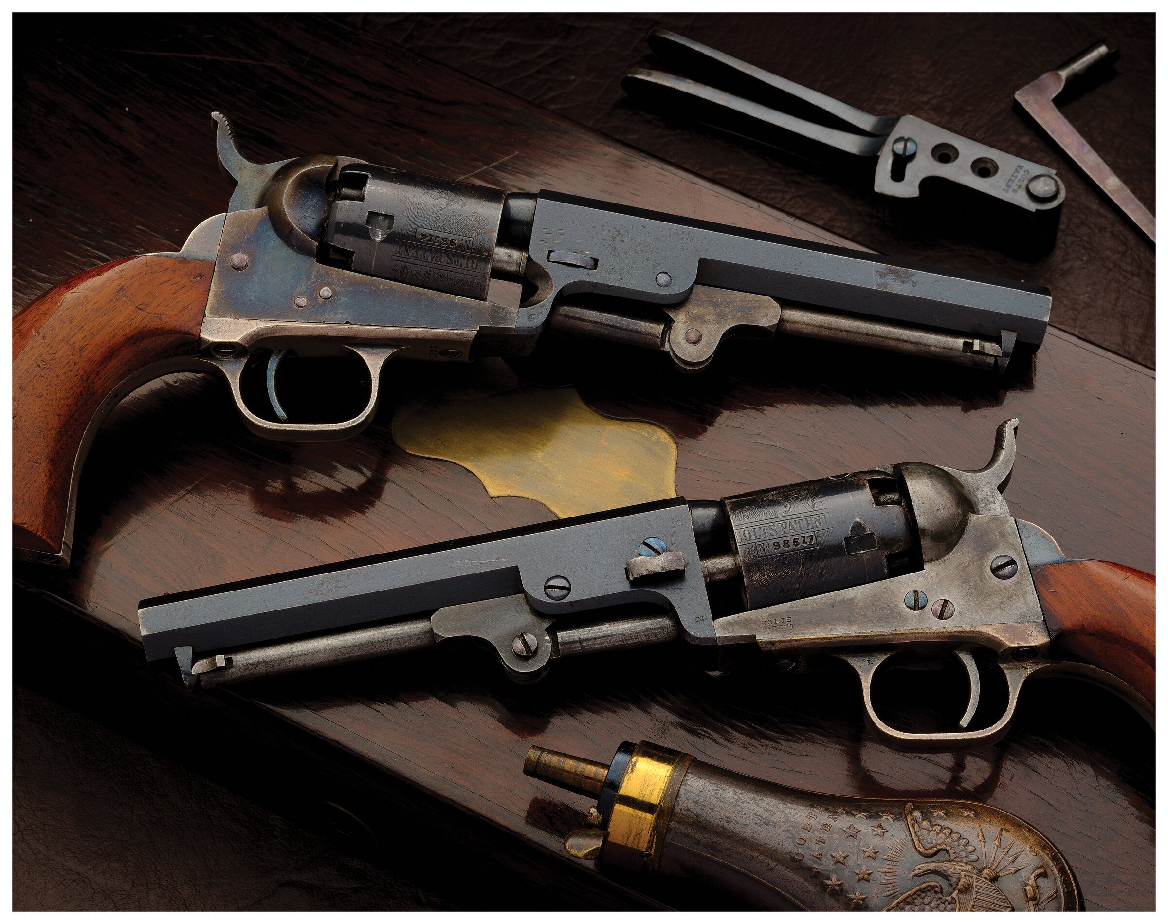 Cased Pair of Colt Model 1849 Pocket Percussion Revolvers | Rock Island ...