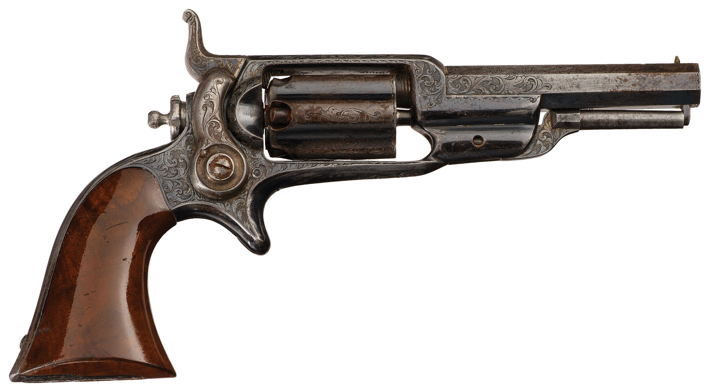 Factory Engraved Colt Model 1855 Sidehammer Pocket Revolver | Rock ...