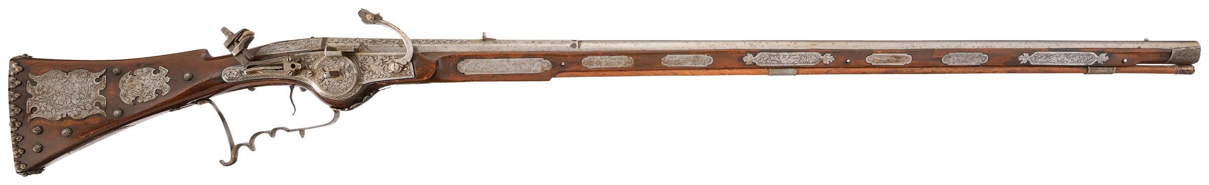 Rare Etched German Combination Wheellock and Matchlock Musket | Rock ...