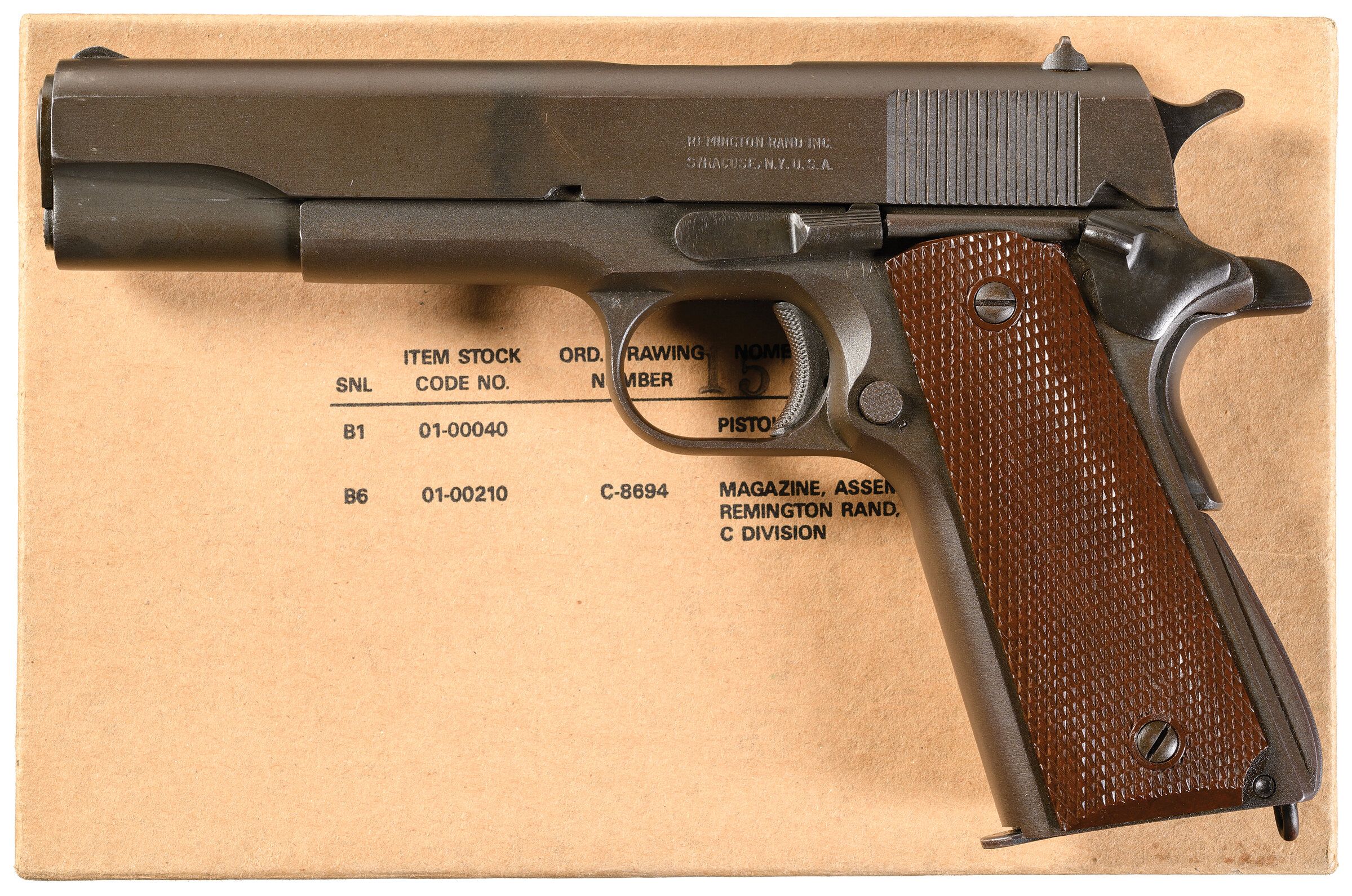 World War II U.S. Remington-Rand Model 1911A1 Pistol | Rock Island Auction