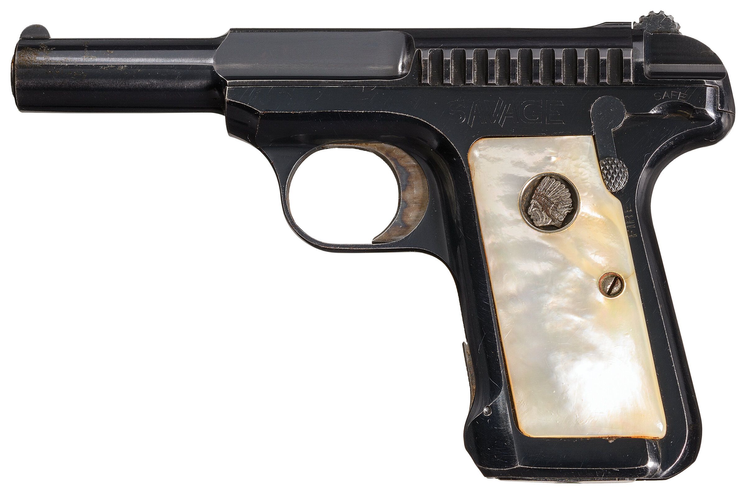 Savage Model 1907 Semi-Automatic Pistol with Pearl Grips | Rock Island ...