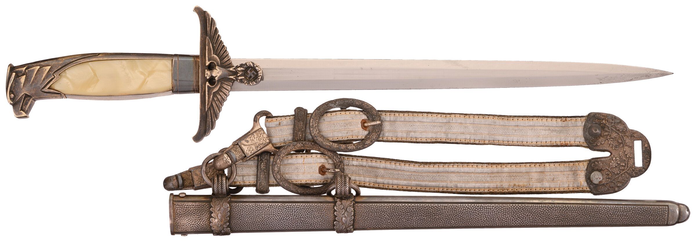 Rare Alcoso German Diplomatic Officer Dagger, Sheath, & Hanger | Rock ...