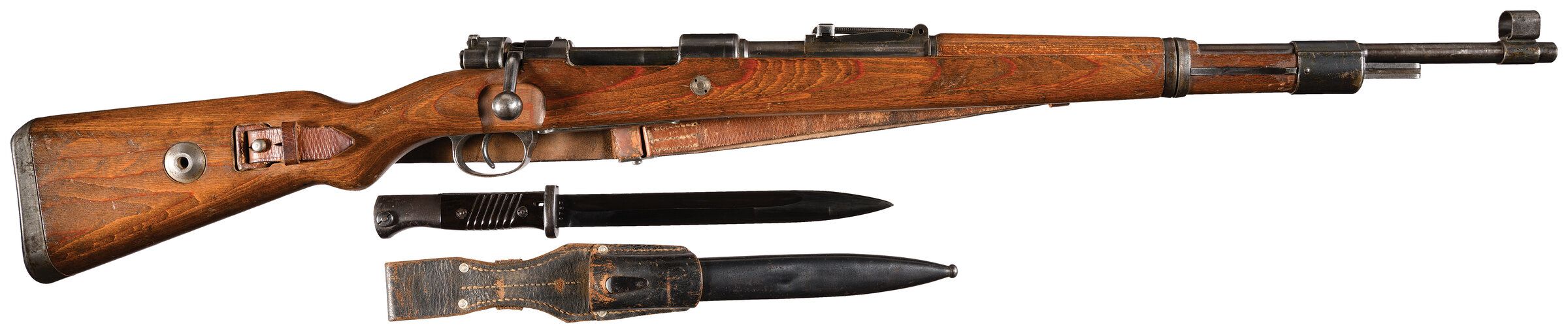 WWII German Mauser "ar/43" Code K98k Rifle with Bayonet | Rock Island ...