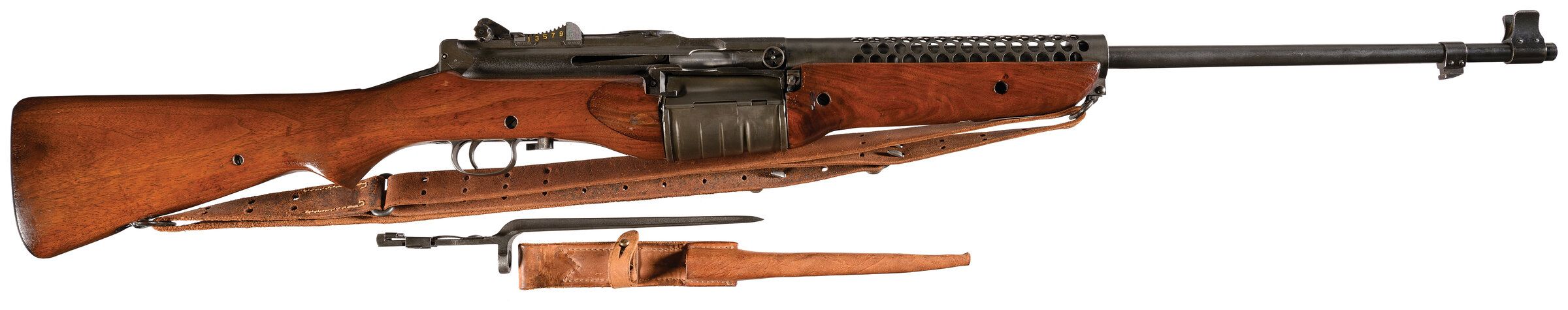 World War II U.S. Johnson Automatics 1941 Rifle with Bayonet | Rock ...