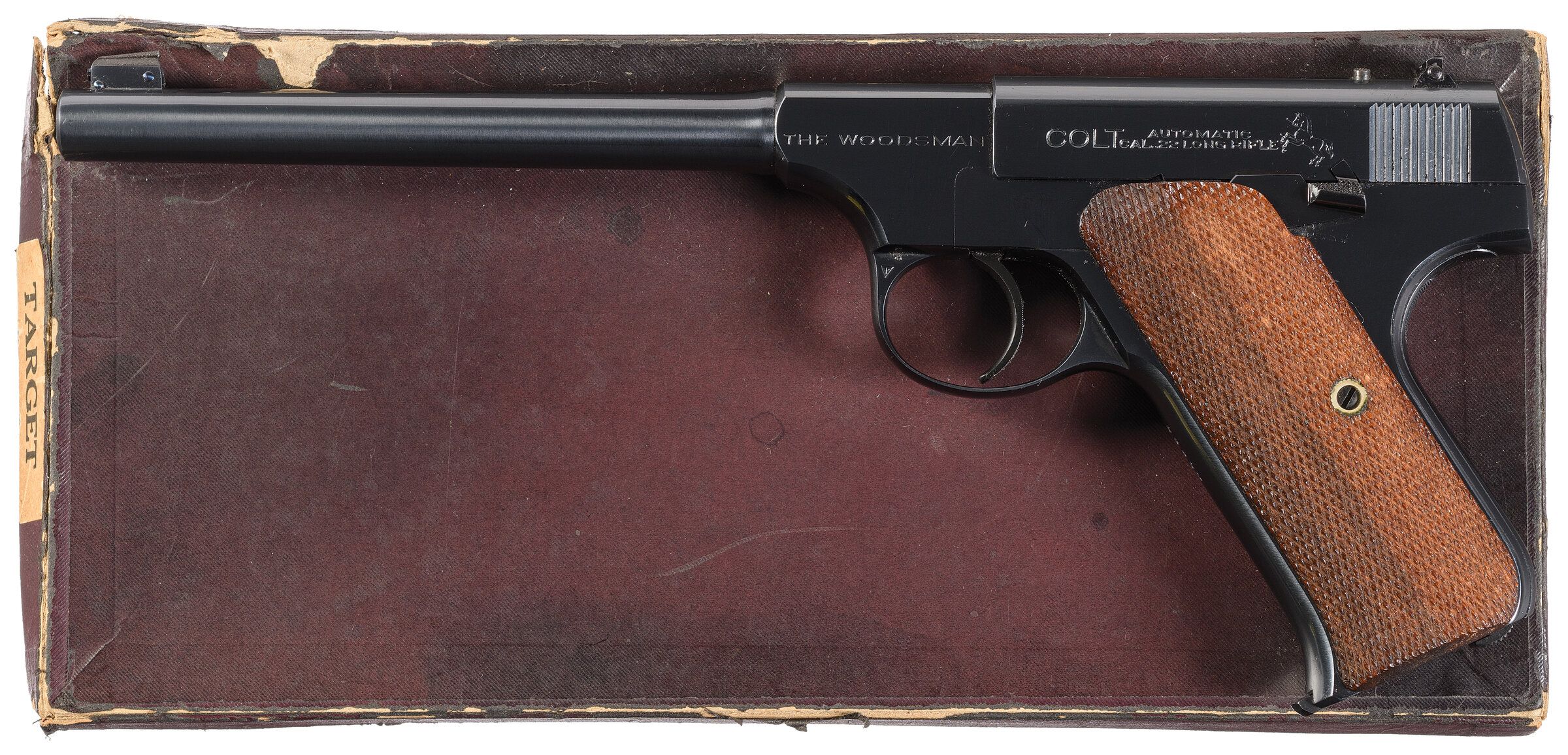 Pre-War Colt First Series Woodsman Target Model Pistol with Box | Rock ...