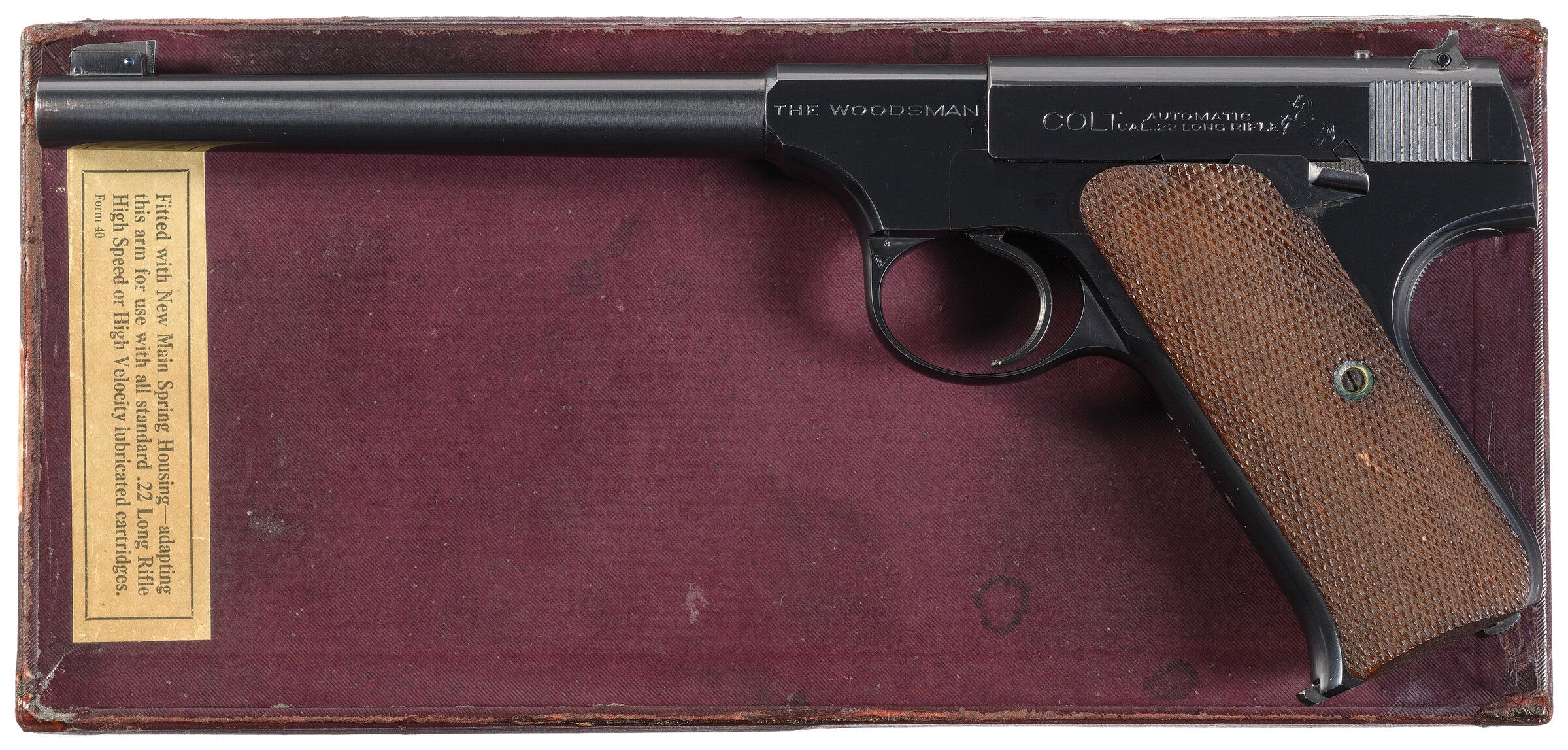 Pre-War Colt First Series Woodsman Target Pistol with Box | Rock Island ...