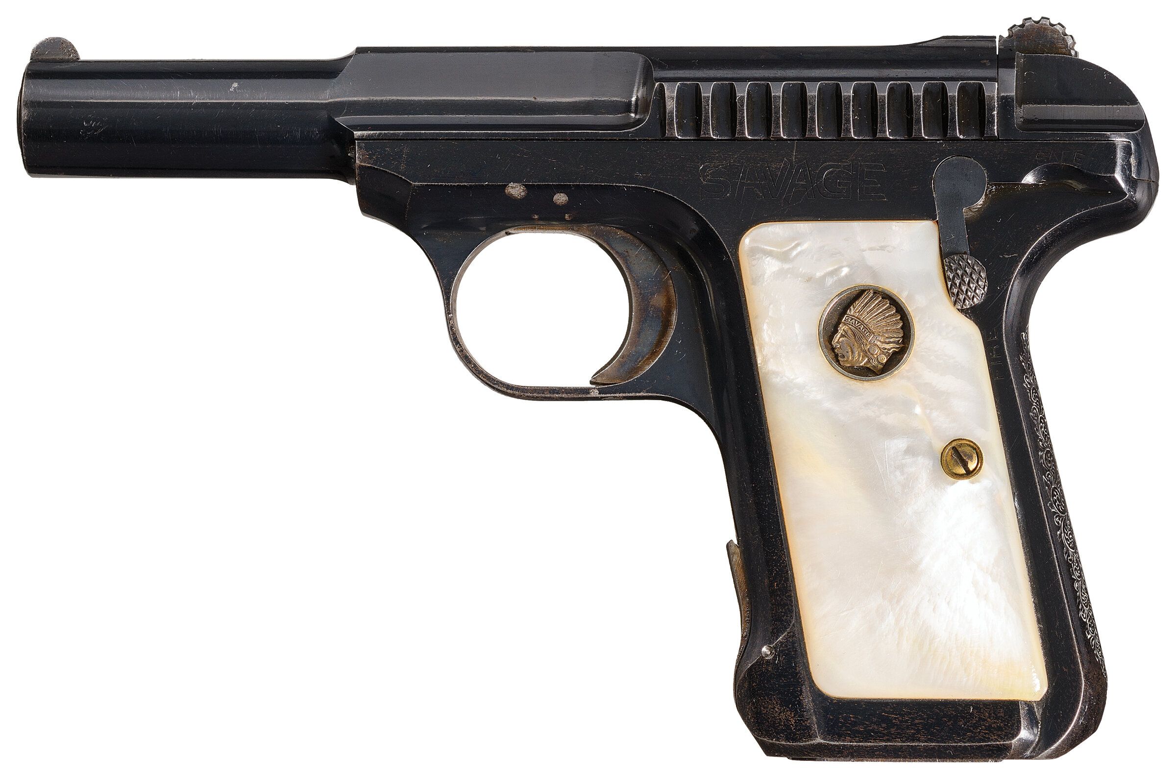 Inscribed Savage Model 1907 Semi-Automatic Pistol | Rock Island Auction