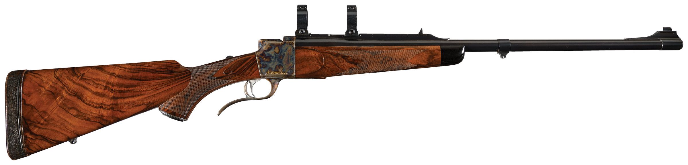 B. Searcy & Co. Falling Block Single Shot Stalking Rifle | Rock Island ...