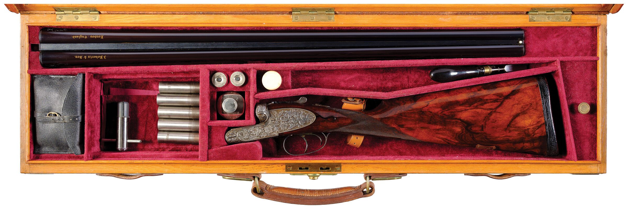 Ken Hunt Signed and Engraved J. Roberts & Son Sidelock Shotgun | Rock ...