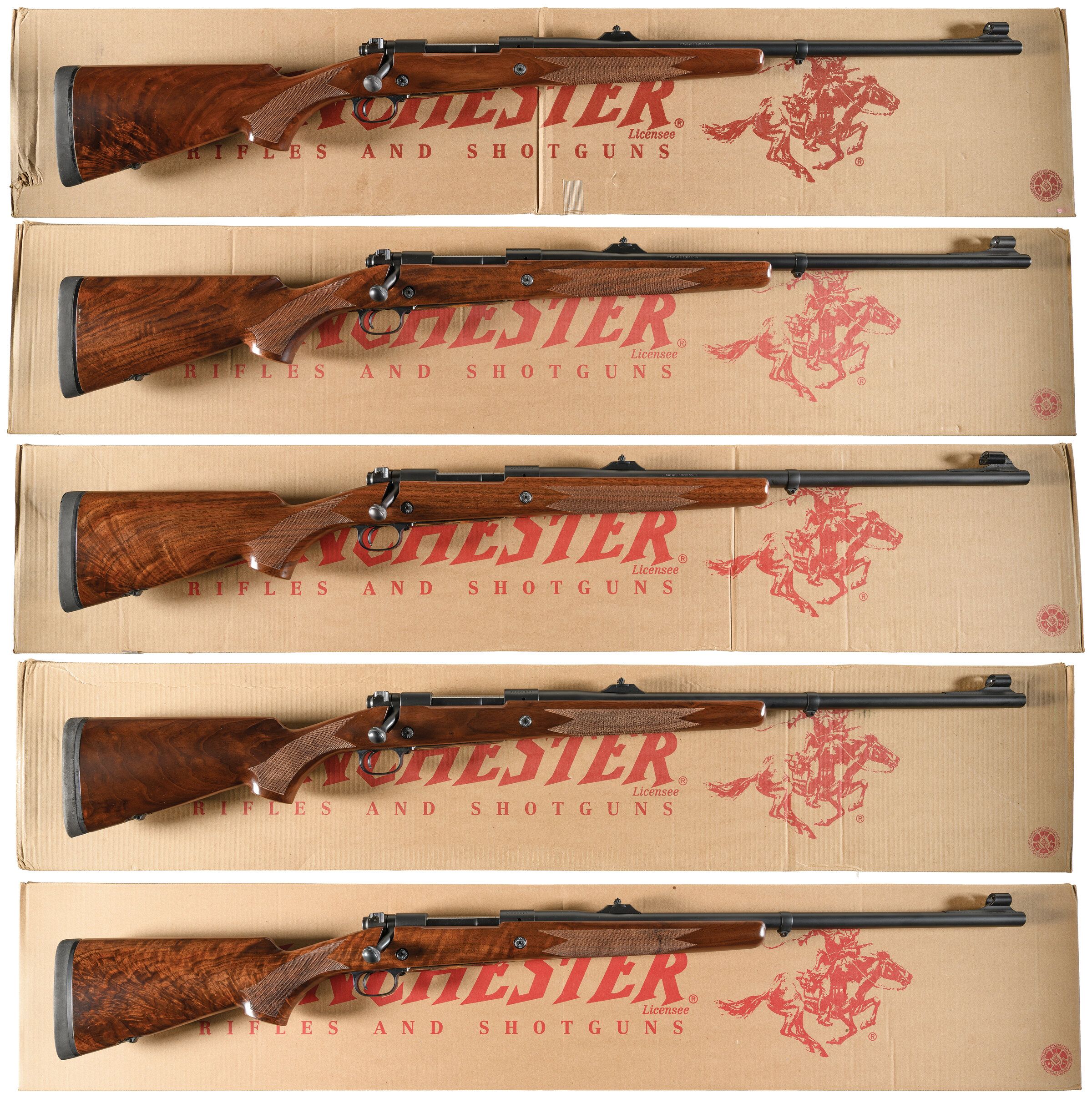 Collector Serialized Set of Winchester Model 70 "Big 5" Rifles | Rock ...