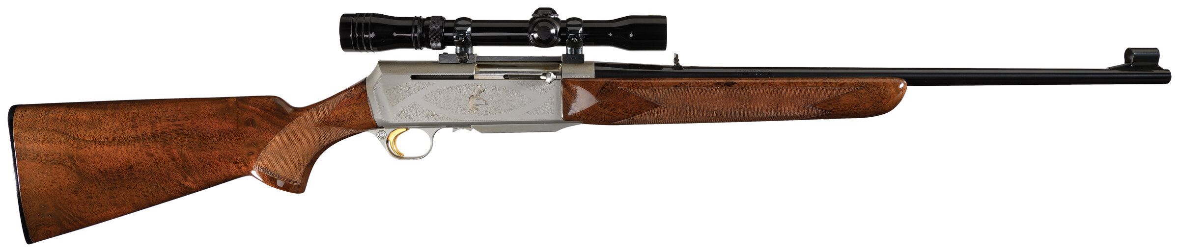 Engraved Belgian Browning Grade III BAR Semi-Automatic Rifle | Rock ...