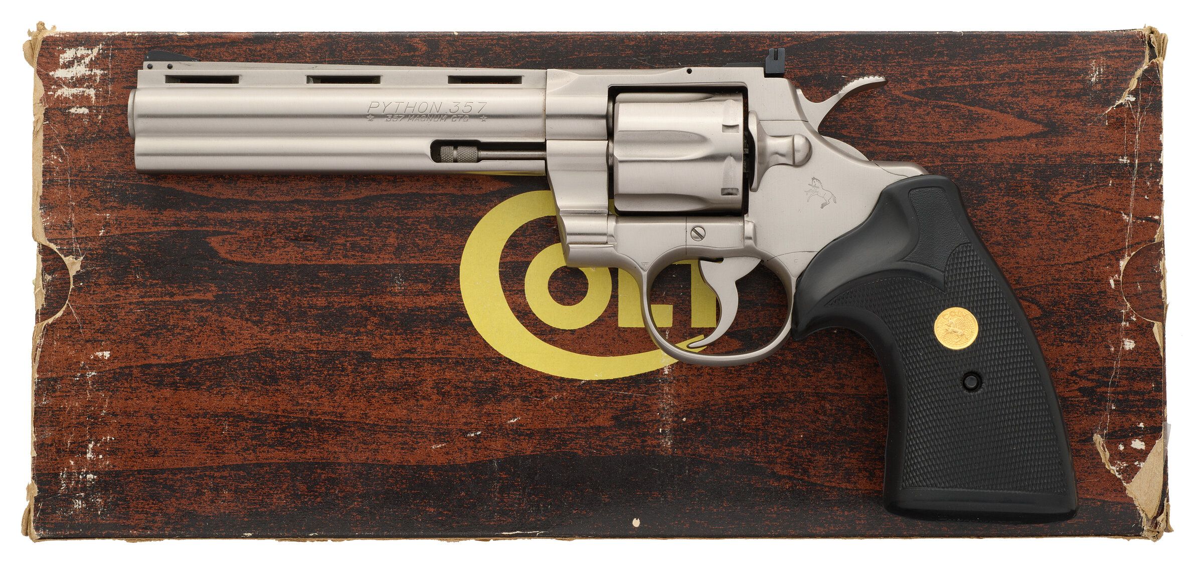 Electroless Nickel Colt Python Revolver with Factory Letter | Rock ...