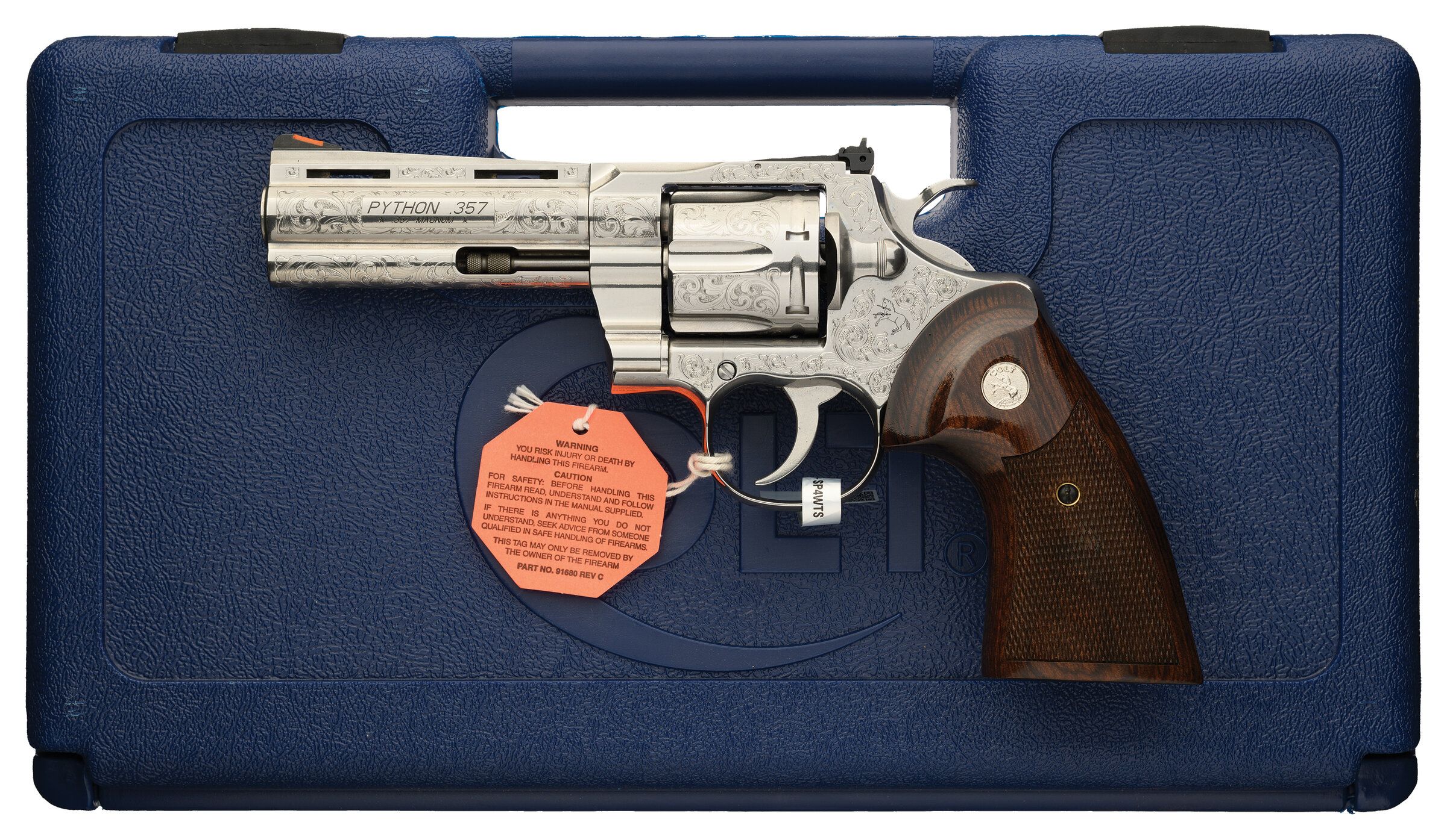 Engraved Colt Python Double Action Revolver with Case | Rock Island Auction