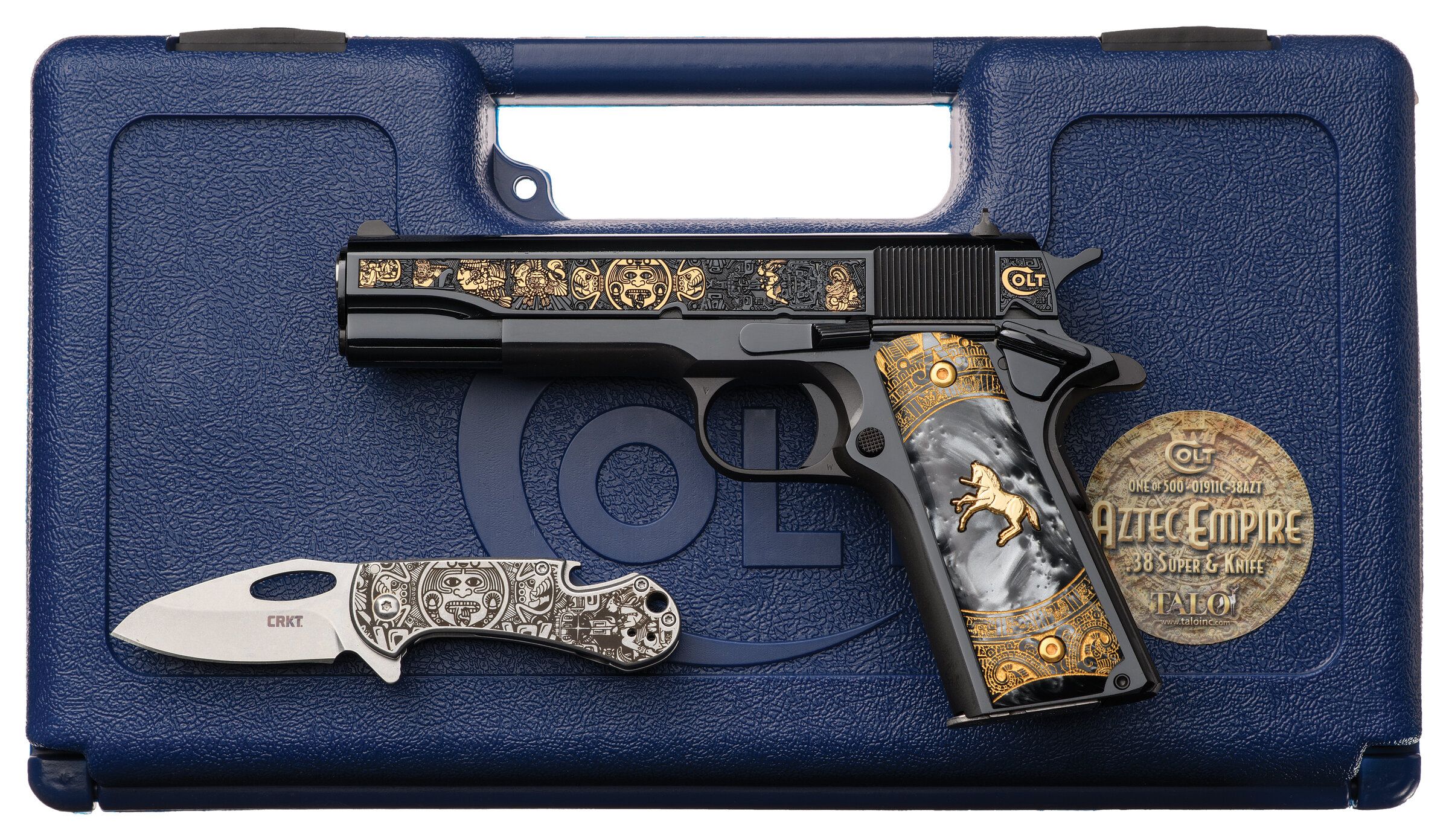 Colt/Talo Aztec Empire Edition Government Model Pistol with Case | Rock ...