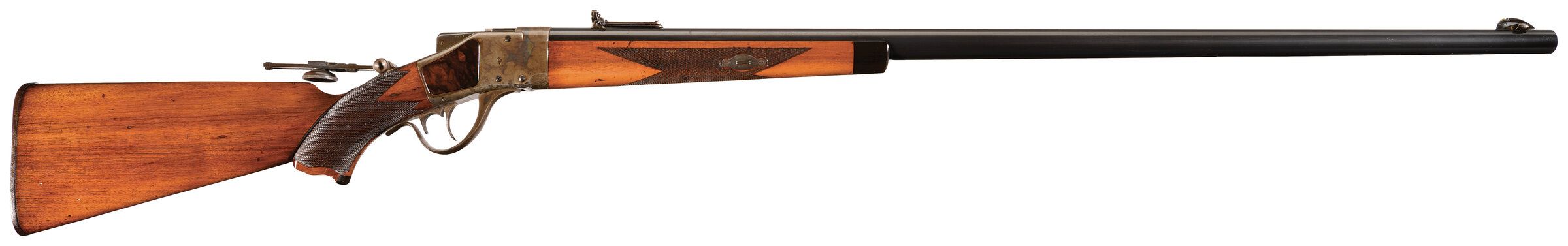 Wood Paneled Action Sharps Borchardt Model 1878 Long Range Rifle | Rock ...