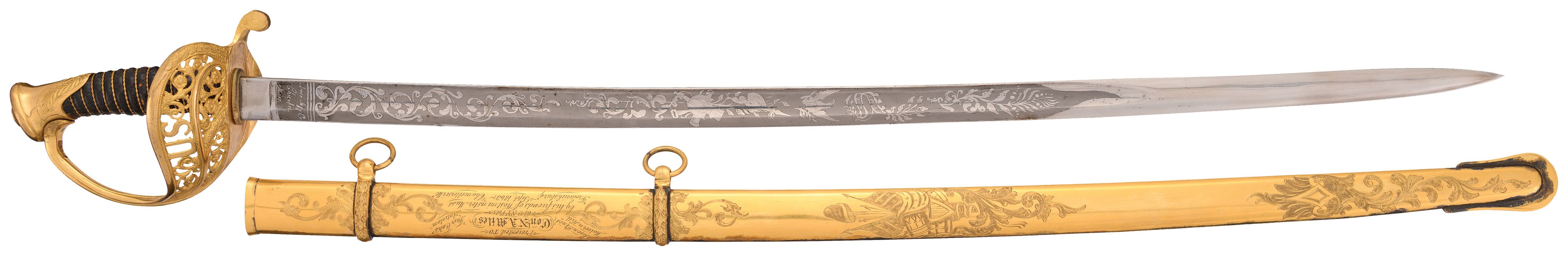 Col. Nelson A. Miles Presentation Model 1860 Officer Sword | Rock ...