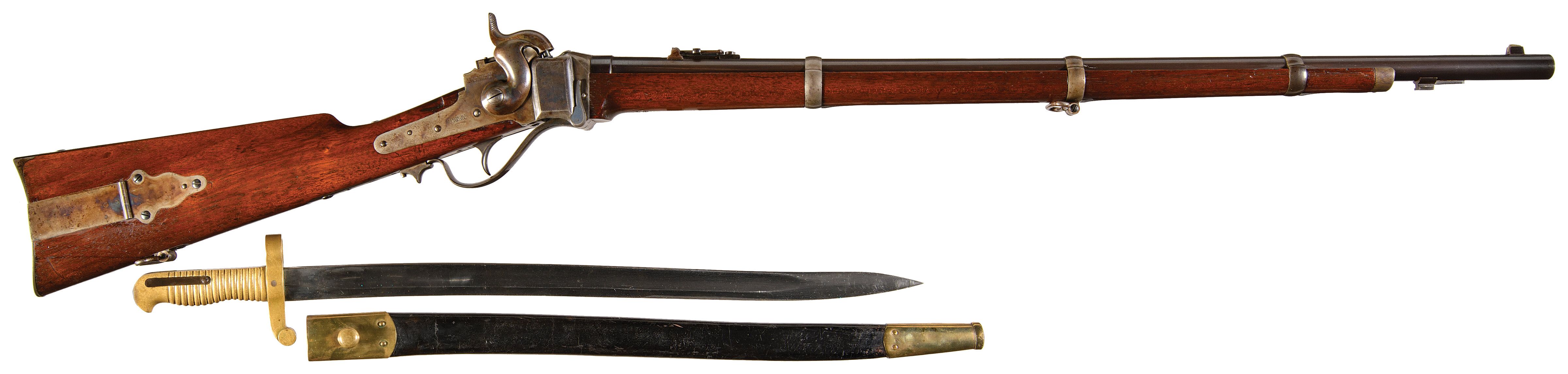 Civil War Era Sharps New Model 1859 Rifle with Bayonet | Rock Island ...