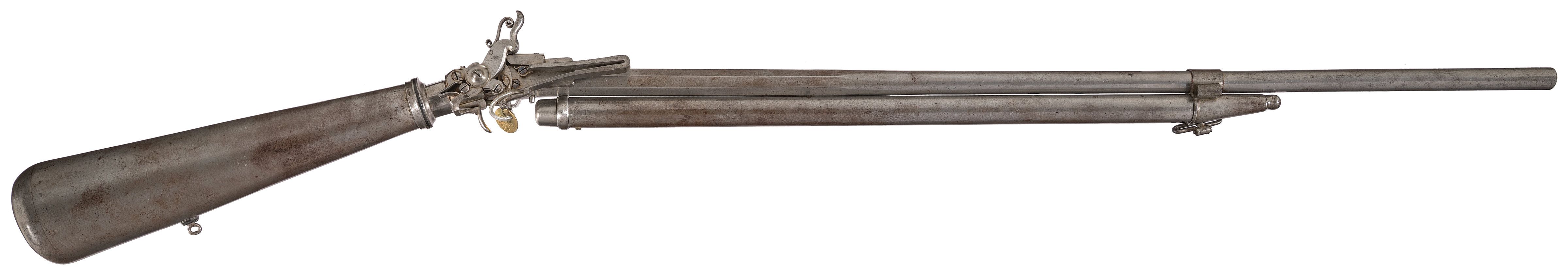 Early 19th Century European Stock Reservoir Exposed Lock Air Gun | Rock ...
