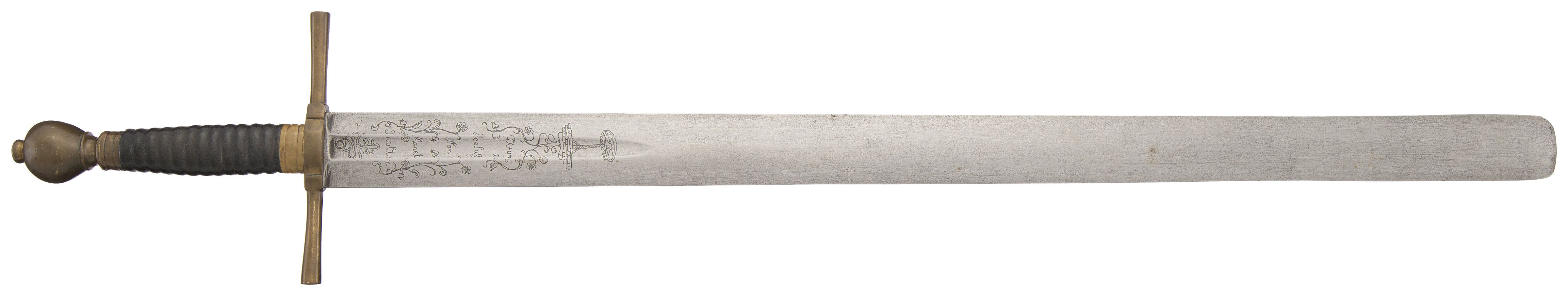 Engraved Late 17th/Early 18th Century German Executioner's Sword | Rock ...