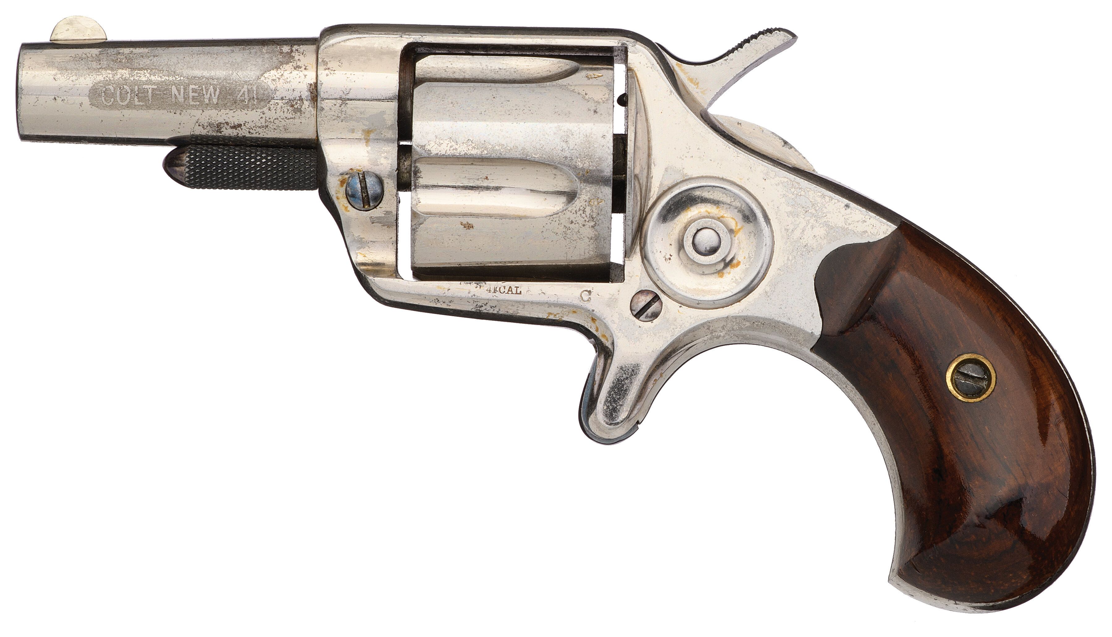 F.T. Baker Inscribed Colt Etched Panel New Line .41 Revolver | Rock Island Auction