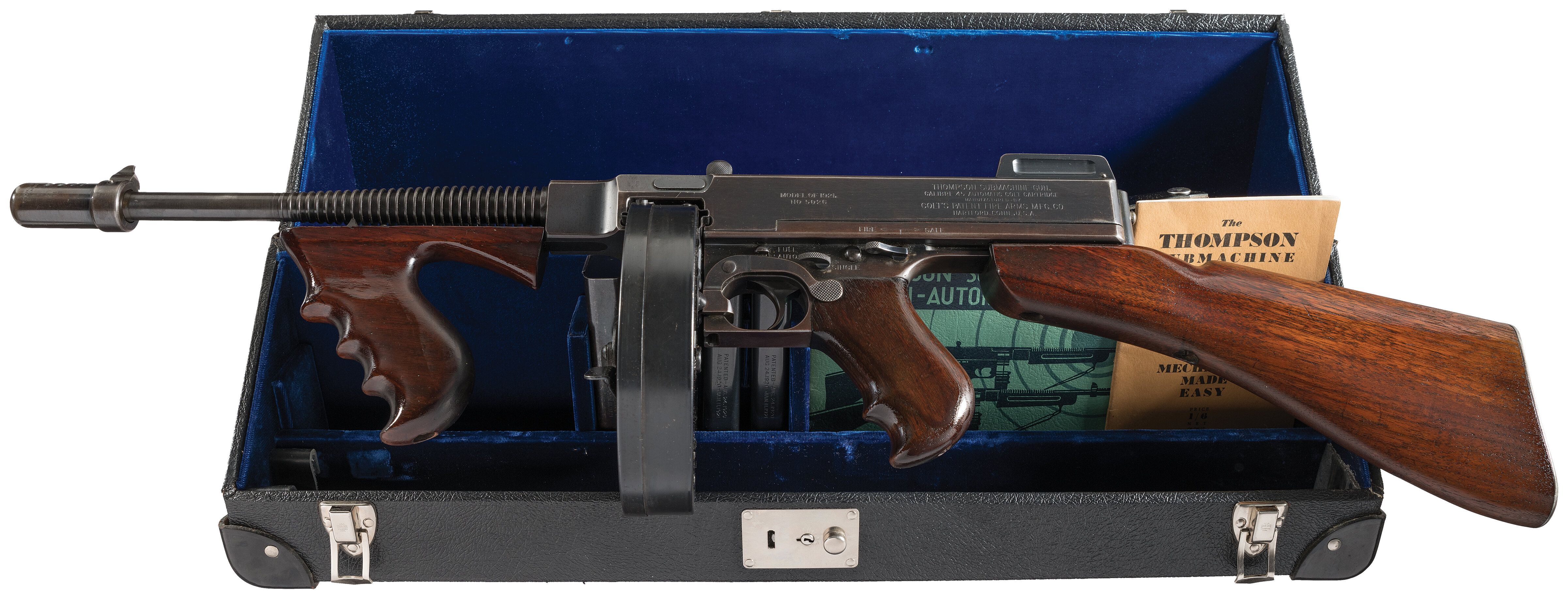 State Prison Colt 1921 Thompson, Class III/NFA C&R Machine Gun | Rock ...