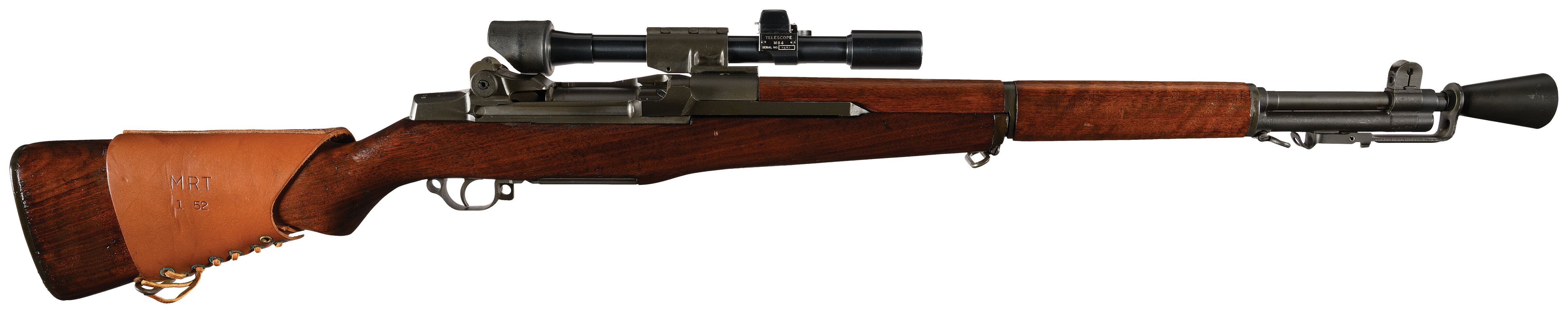 U.S. Springfield M1D Garand Sniper Rifle with M84 Scope and Box | Rock ...