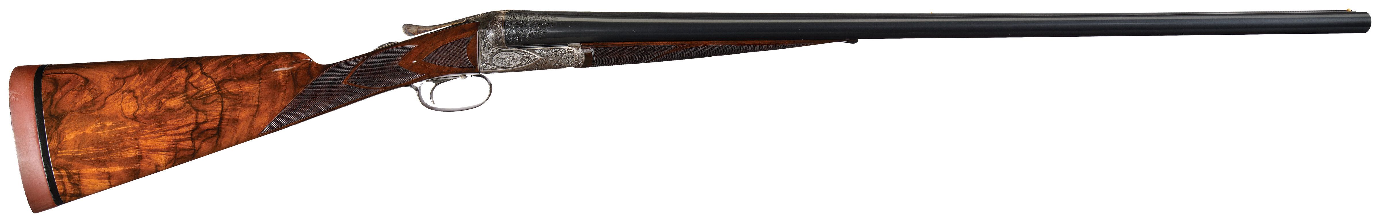 A. H. Fox XE Grade Double Barrel Shotgun with Case and Letter | Rock ...