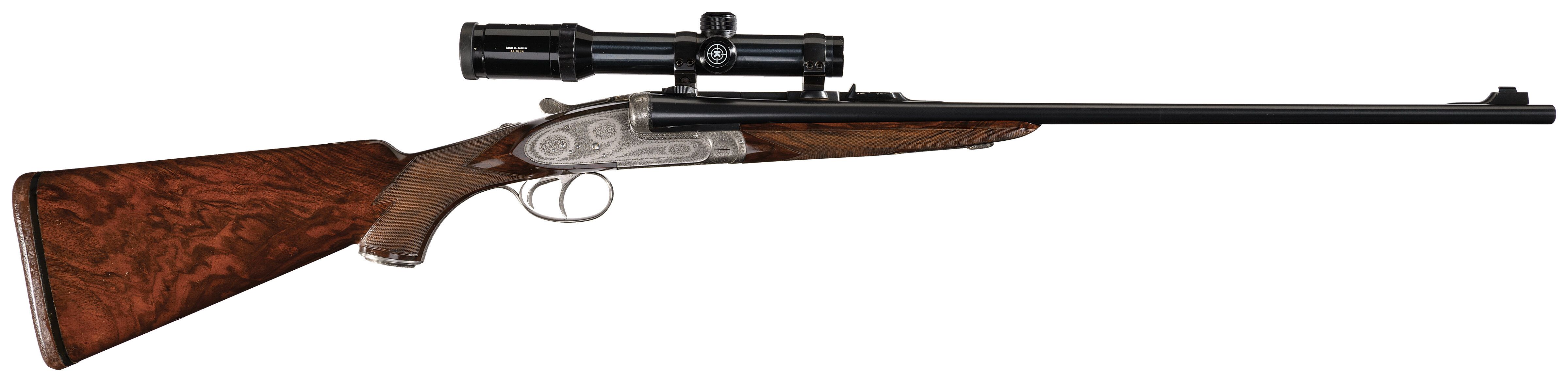 Zacchi Engraved Perugini & Visini Selous Sidelock Double Rifle | Rock ...