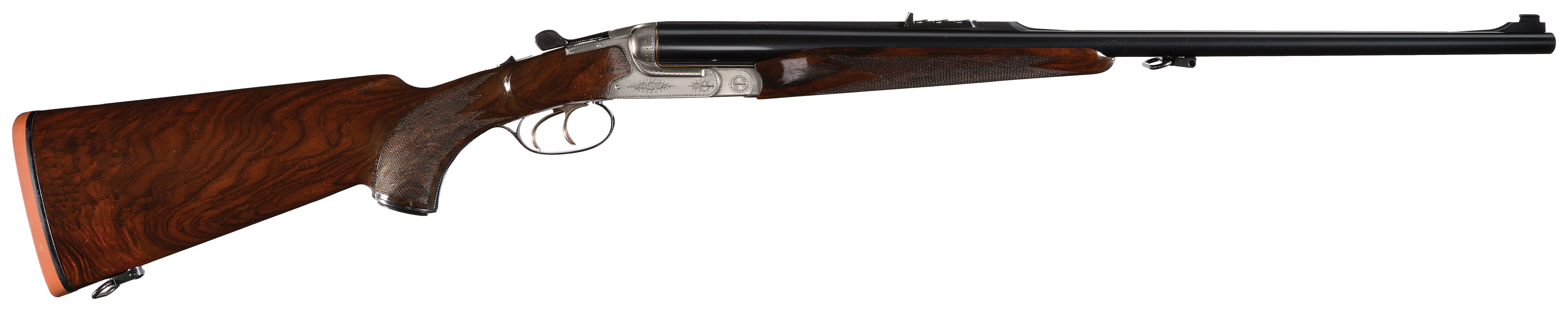 Factory Engraved and Gold Inlaid Heym Double Rifle | Rock Island Auction
