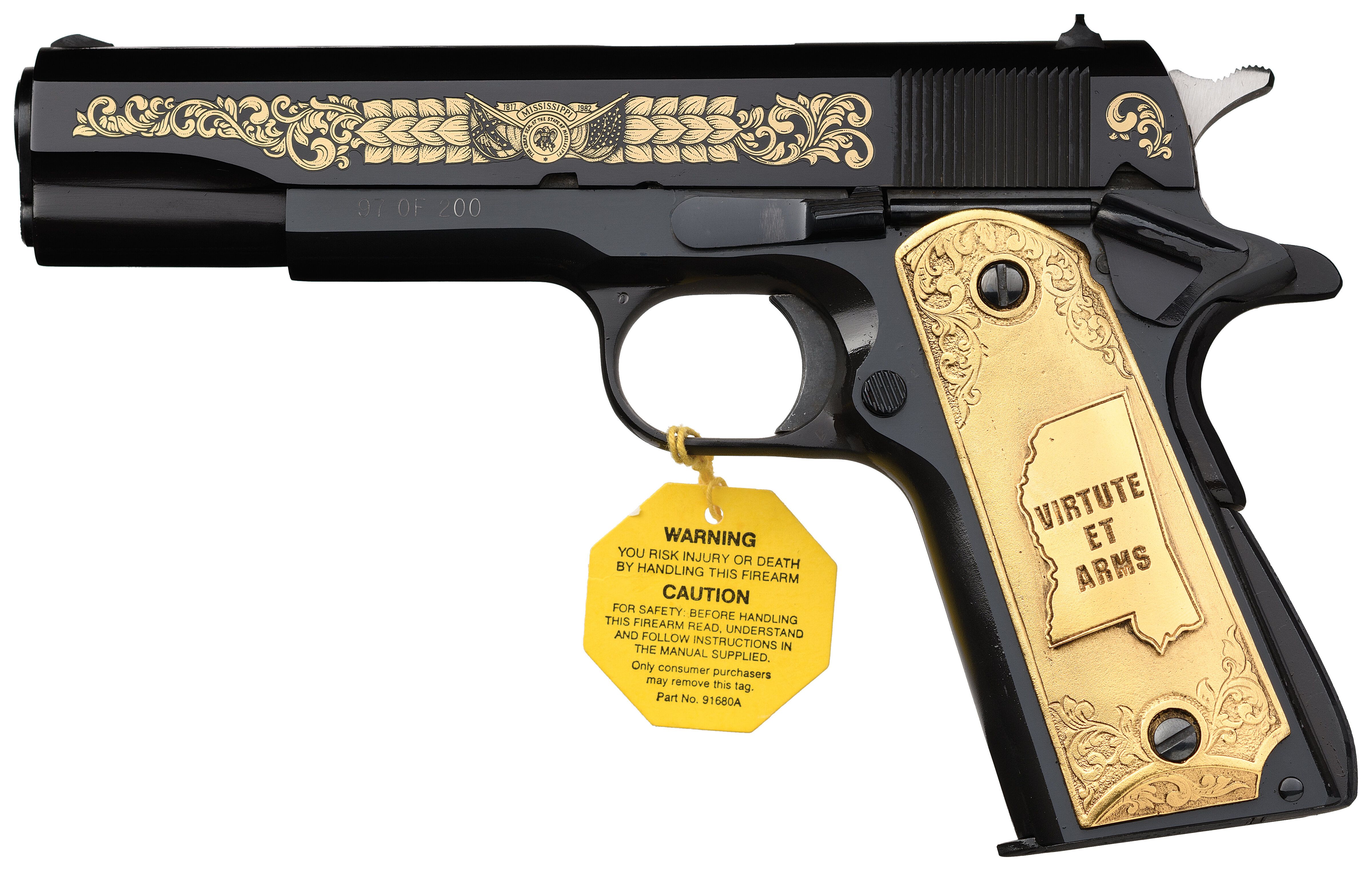 Colt Government Model State of Mississippi Edition Pistol | Rock Island ...