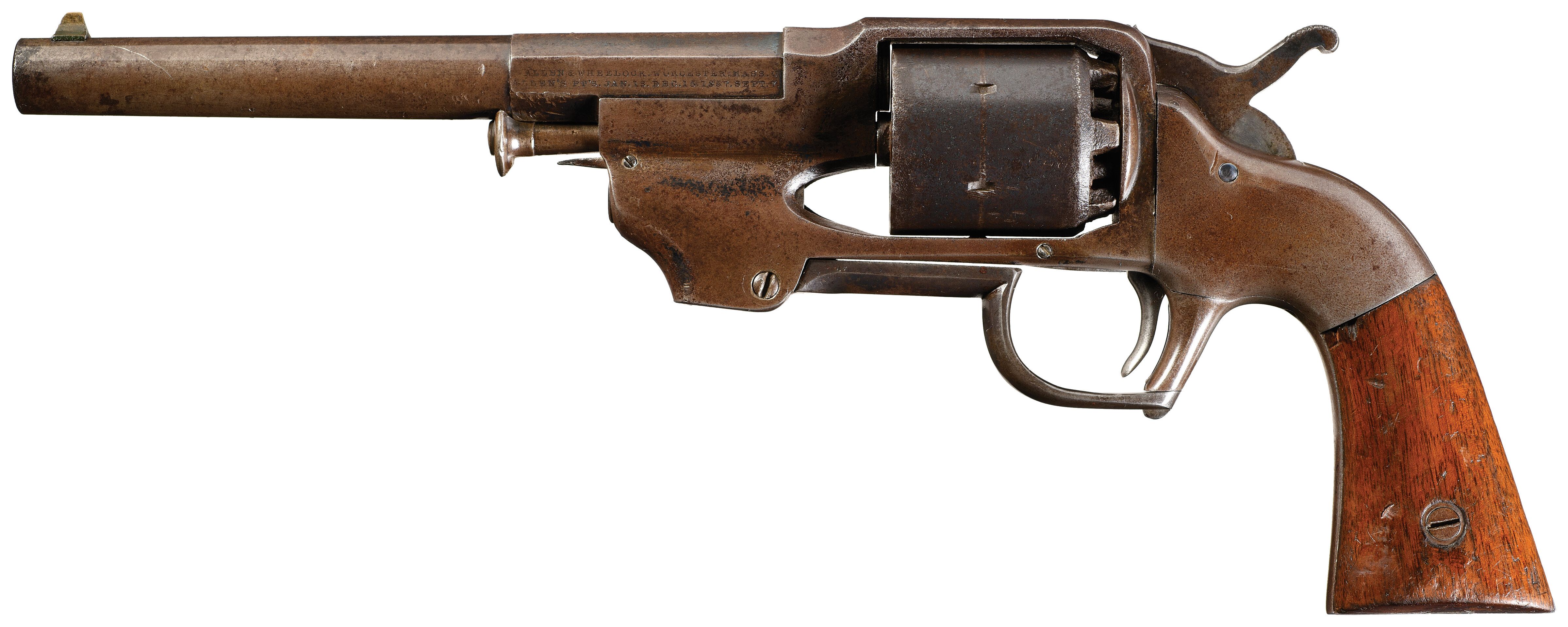 Civil War Era Allen & Wheelock Center Hammer Army Revolver | Rock ...