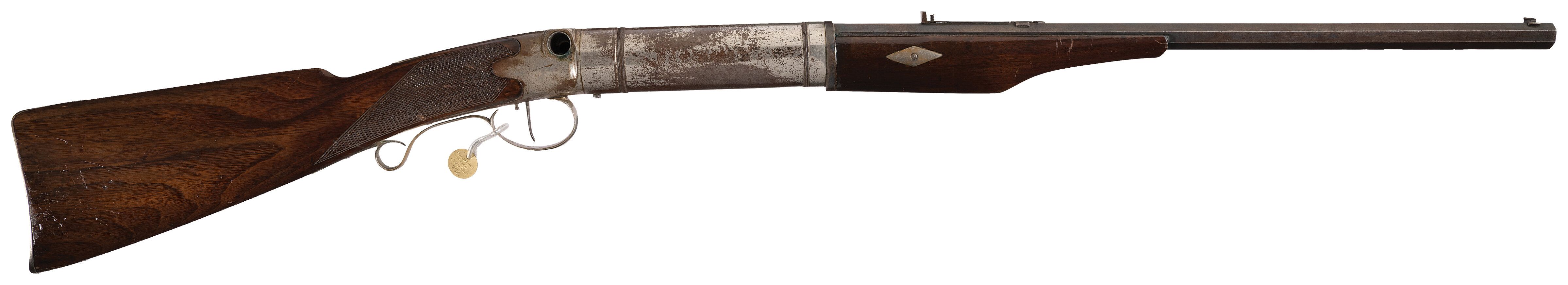 19th Century Crank Handle Gallery Air Gun by Joseph Lurch of NY | Rock ...