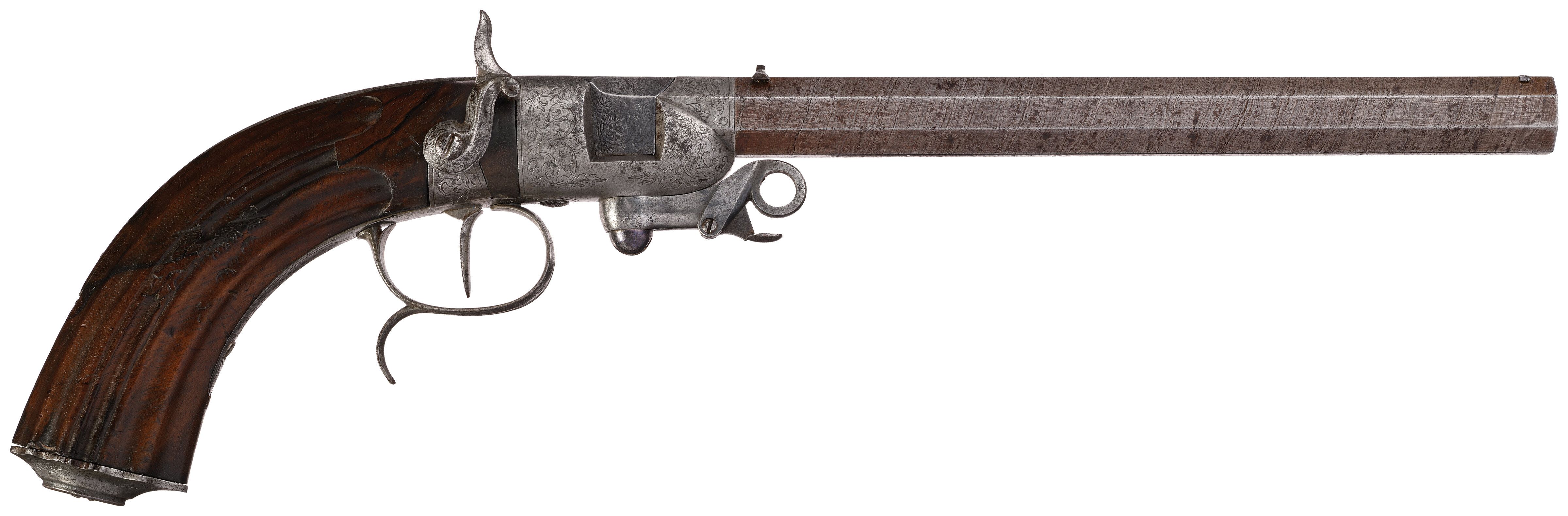 Beringer Type Single Shot "Rotating" Breech Loading Pistol | Rock ...