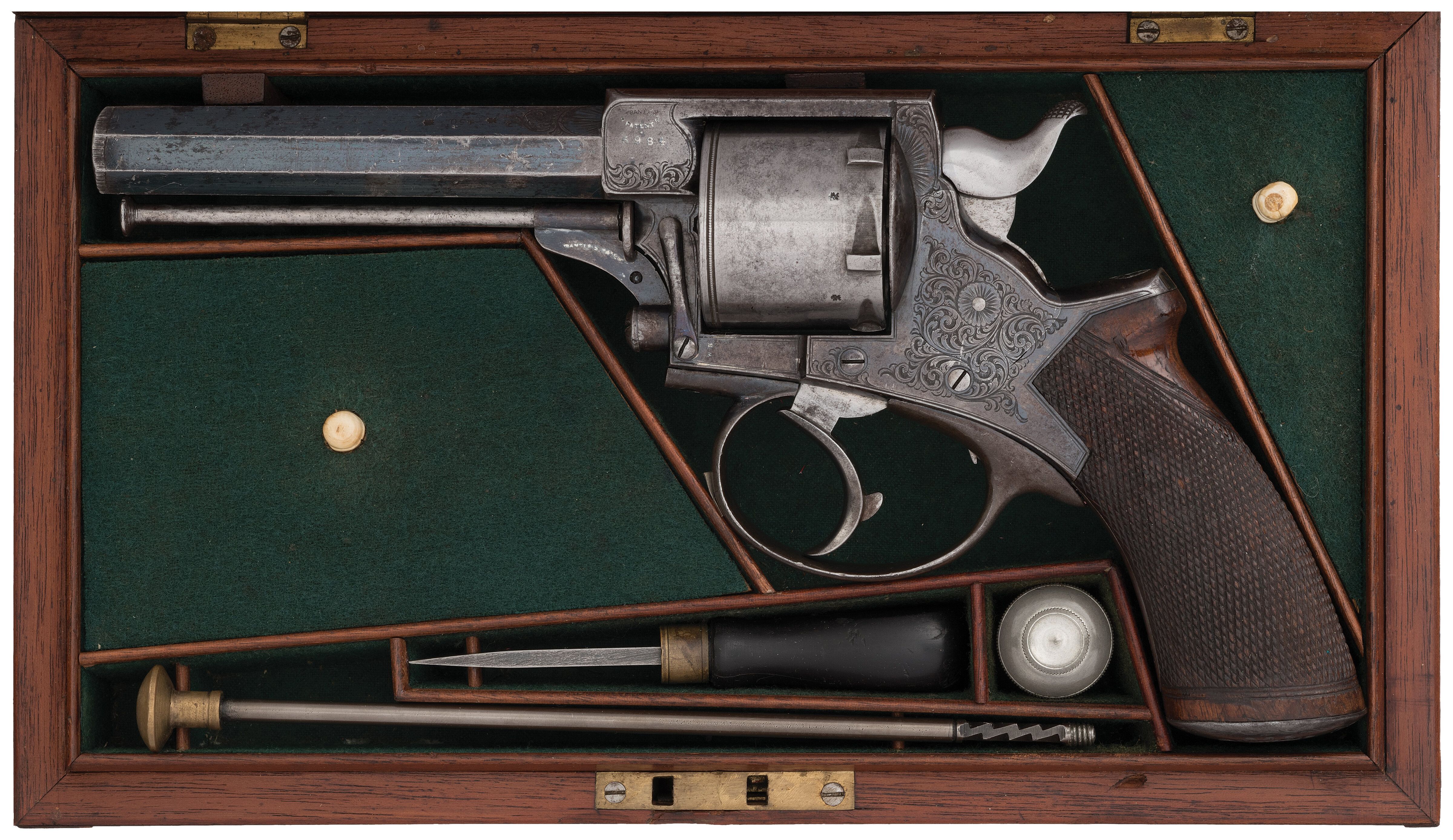 Cased Tranter Patent M.1868 1st Pattern Double Action Revolver | Rock ...