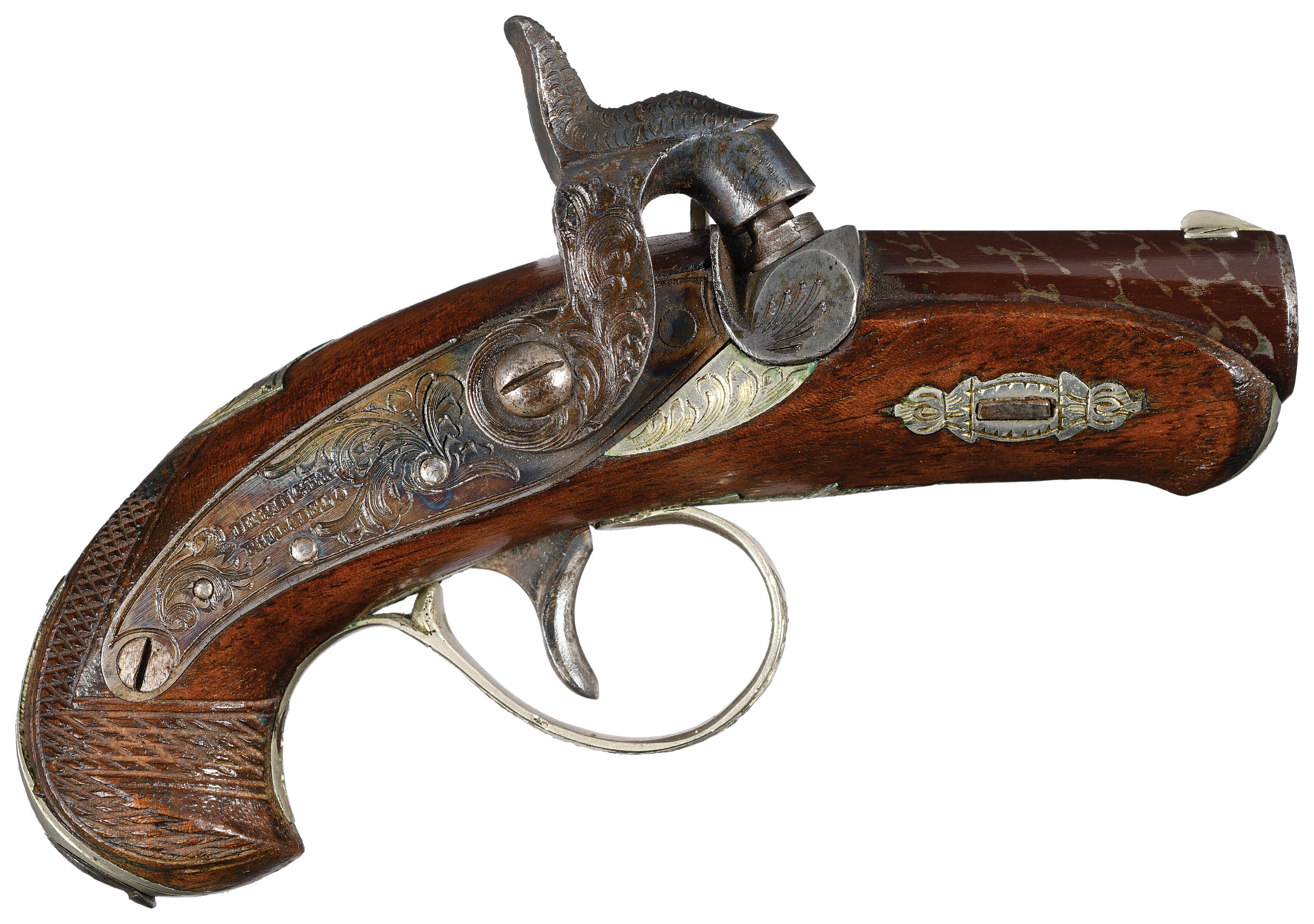 Engraved Henry Deringer Percussion Pocket Pistol | Rock Island Auction