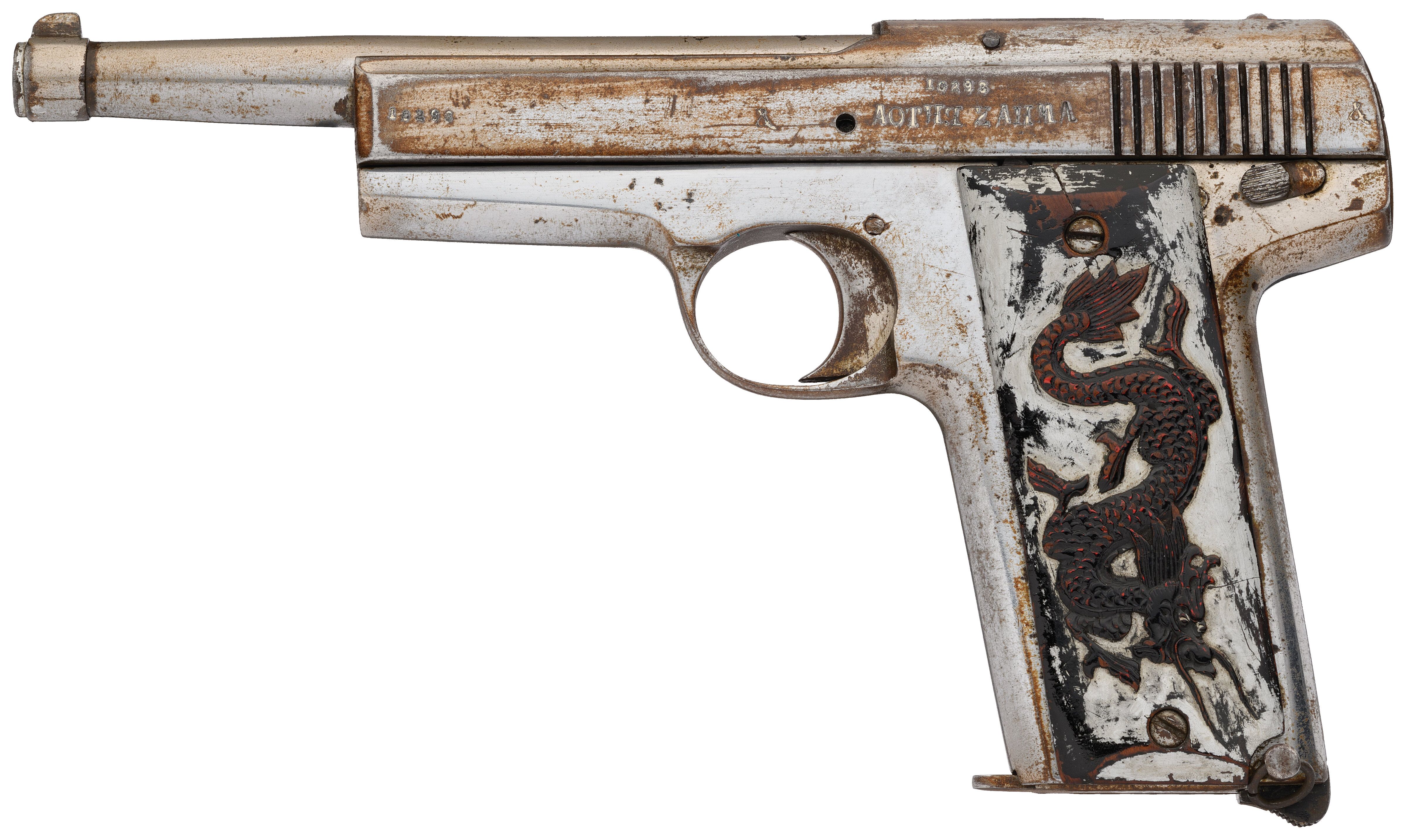 Chinese Manufactured Semi-Automatic Pistol with Carved Grips | Rock ...